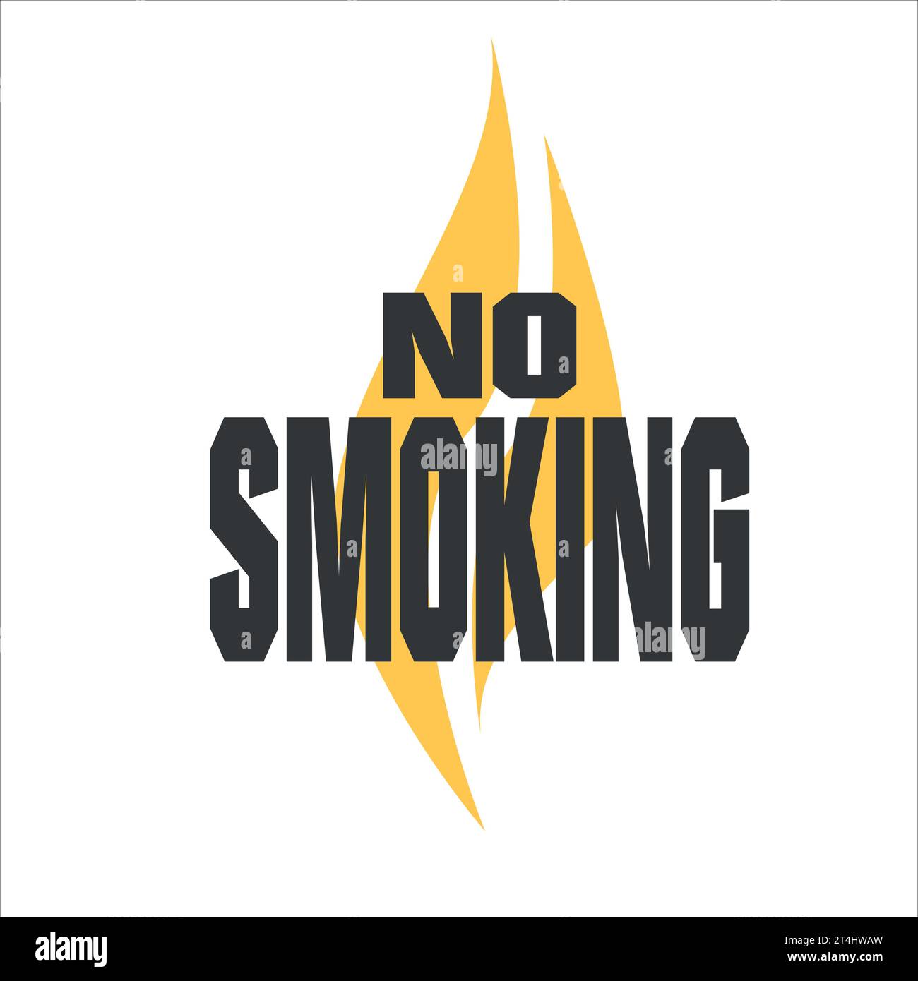 no smoking lettering, vector sign, fire Stock Vector Image & Art - Alamy