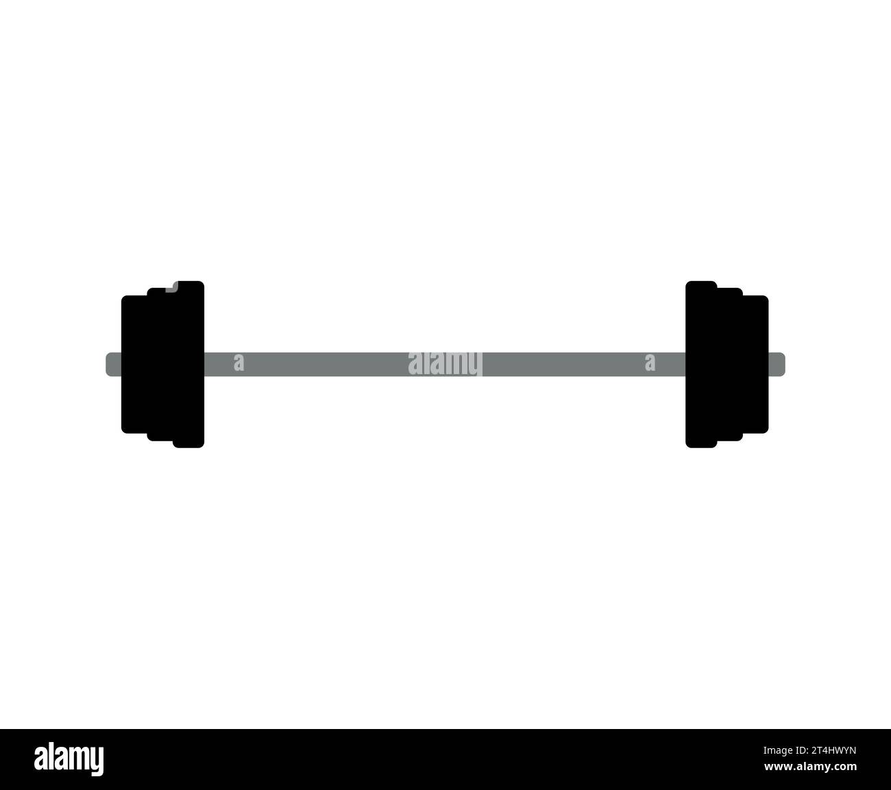 Vector flat barbell isolated on white background Stock Vector Image ...