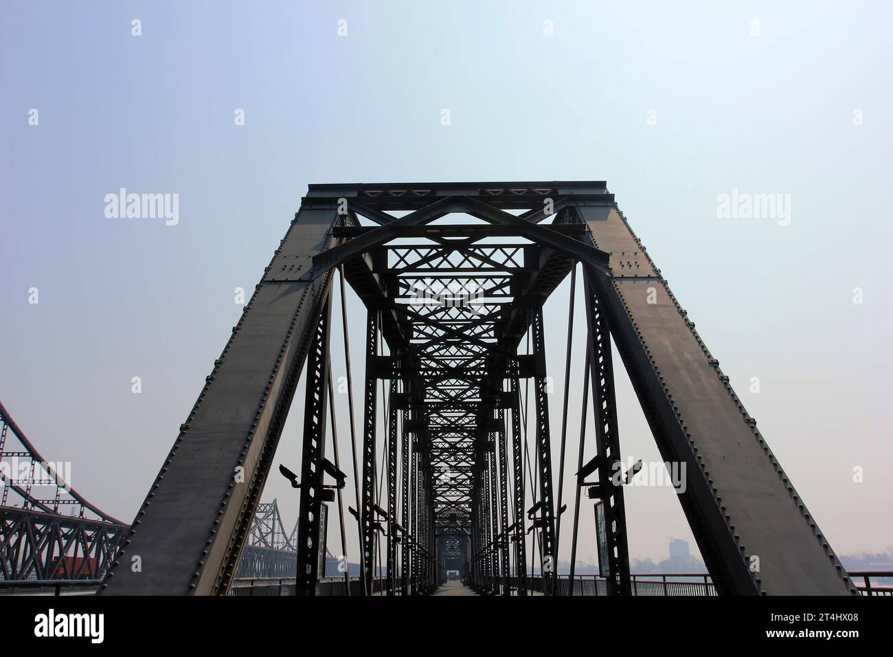 bridge steel plate, closeup of photo Stock Photo - Alamy