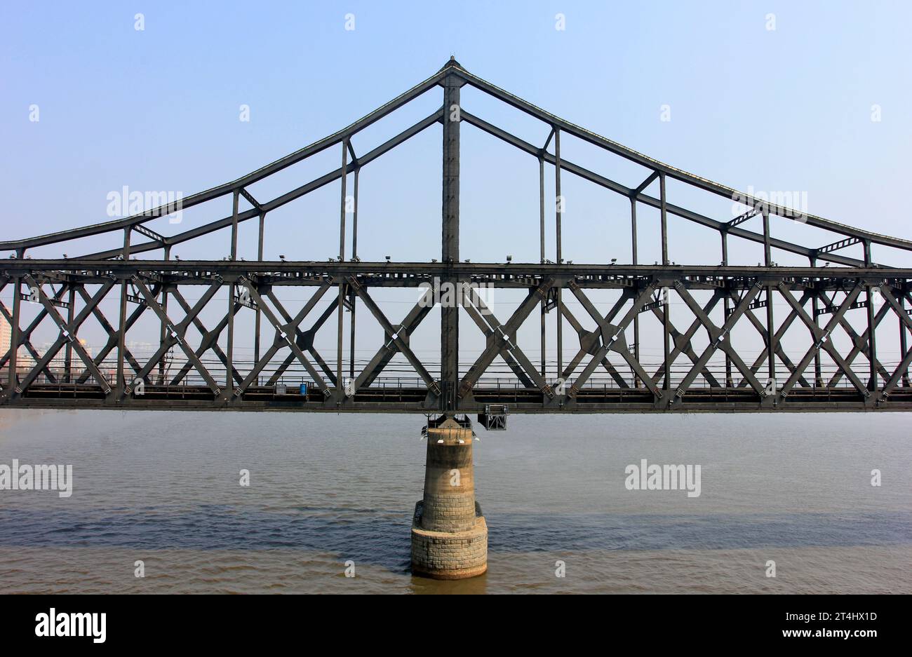 The china-dprk friendship bridge architecture, dandong city, liaoning ...