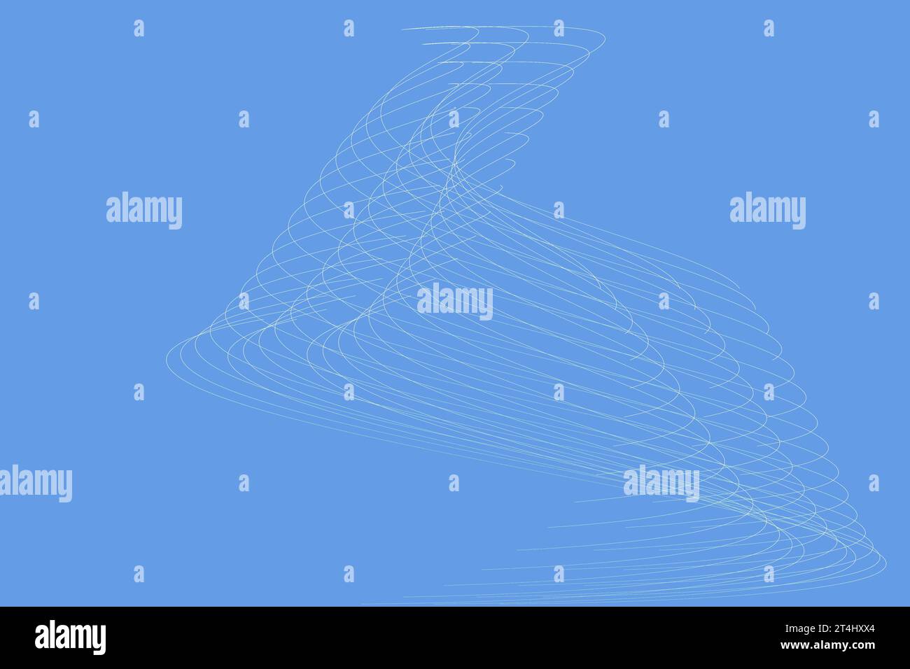 Sine curve on a blue background, computer generated images Stock Photo ...