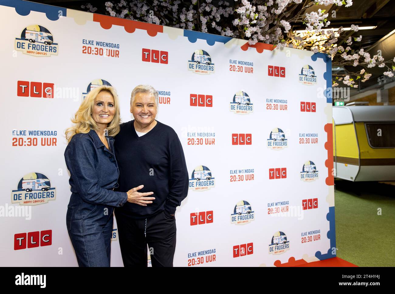 AMSTERDAM - Natasja and Rene Froger prior to the preview of an episode ...