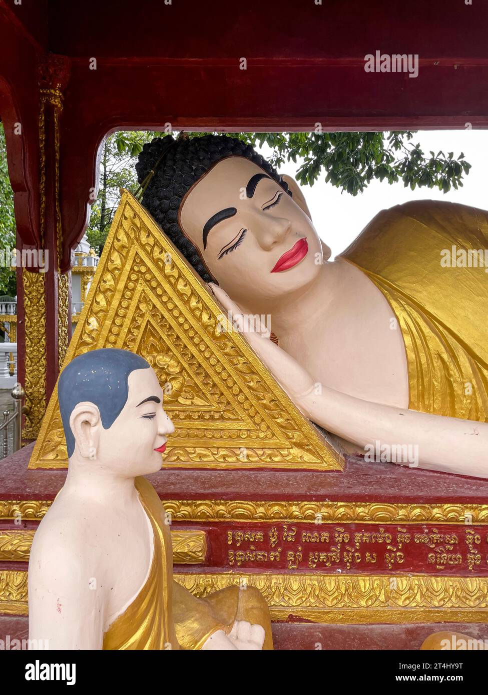 Cambodia, Sihanoukville, Wat Krom, Intra Ngean Pagoda Stock Photo - Alamy