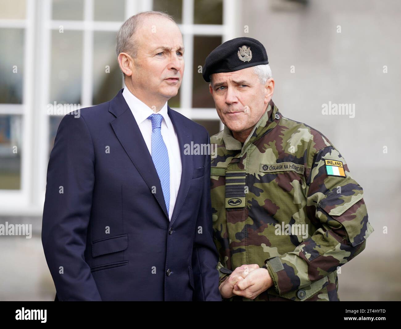 Minister for Defence Micheal Martin and Chief of Staff of the Irish ...