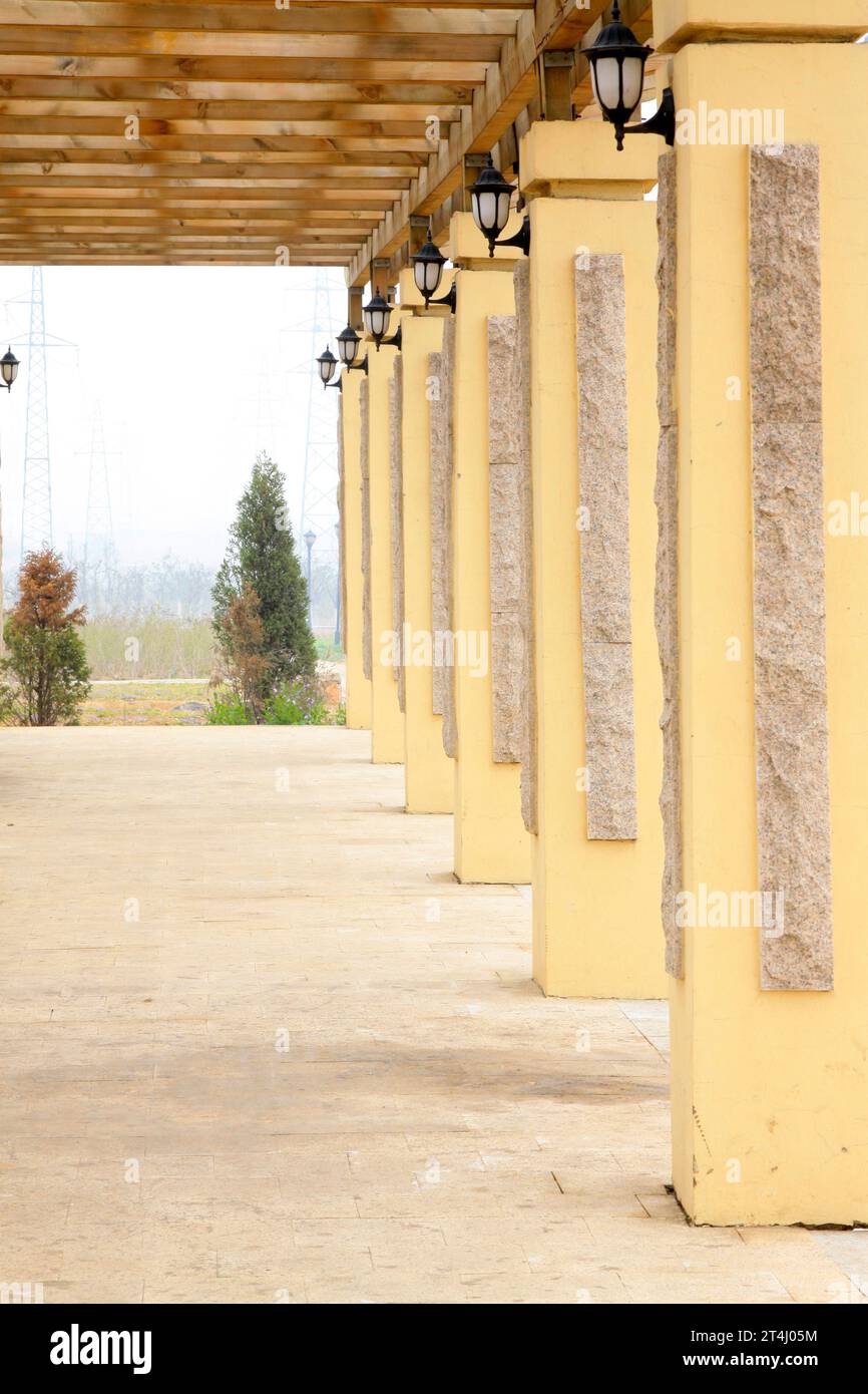 Park Colonnade, closeup of photo Stock Photo - Alamy