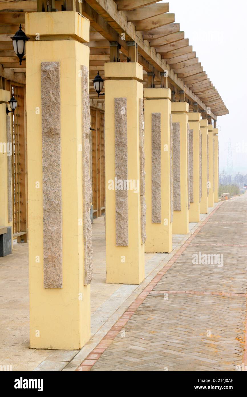 Park Colonnade, closeup of photo Stock Photo - Alamy