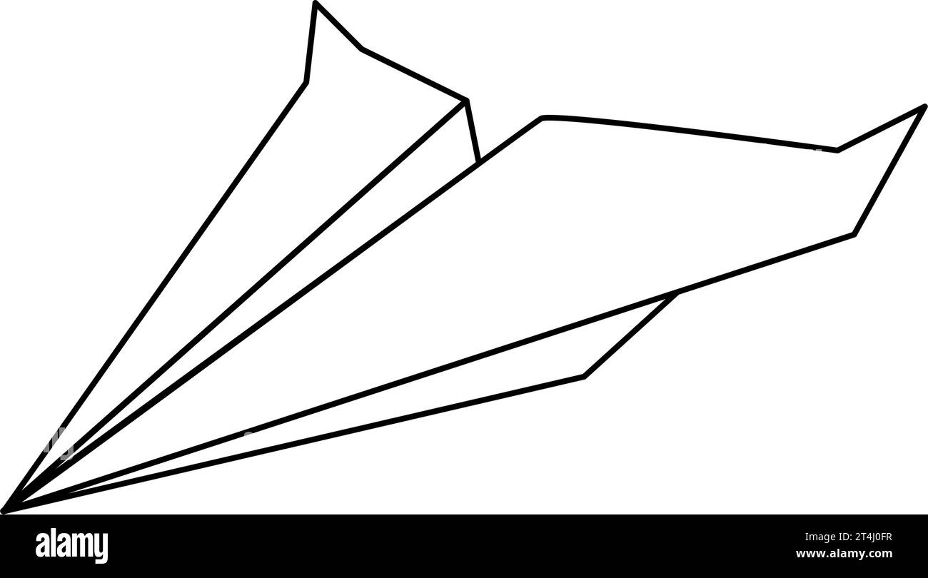 Flying origami airplane Cut Out Stock Images & Pictures - Alamy