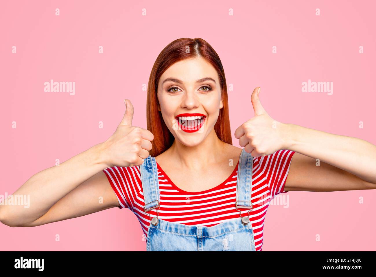 People person facial expression concept. Close up photo portrait of pretty funny funky charming ...