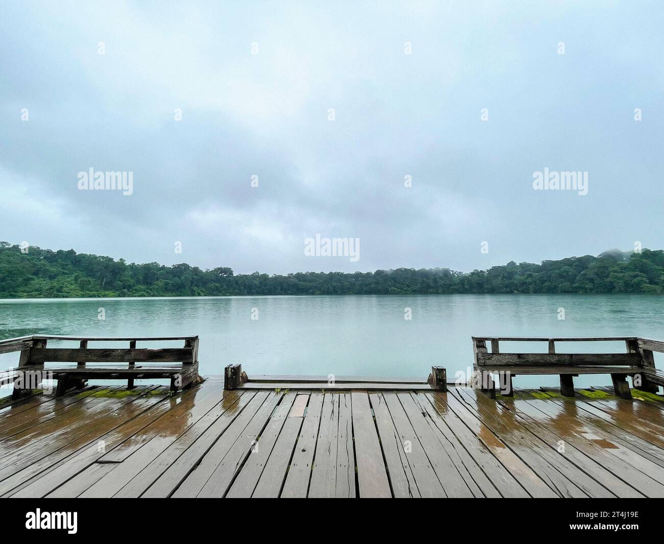 Cambodia, Ratanakiri region, surroundings of Banlung, Yeak Loam lake ...