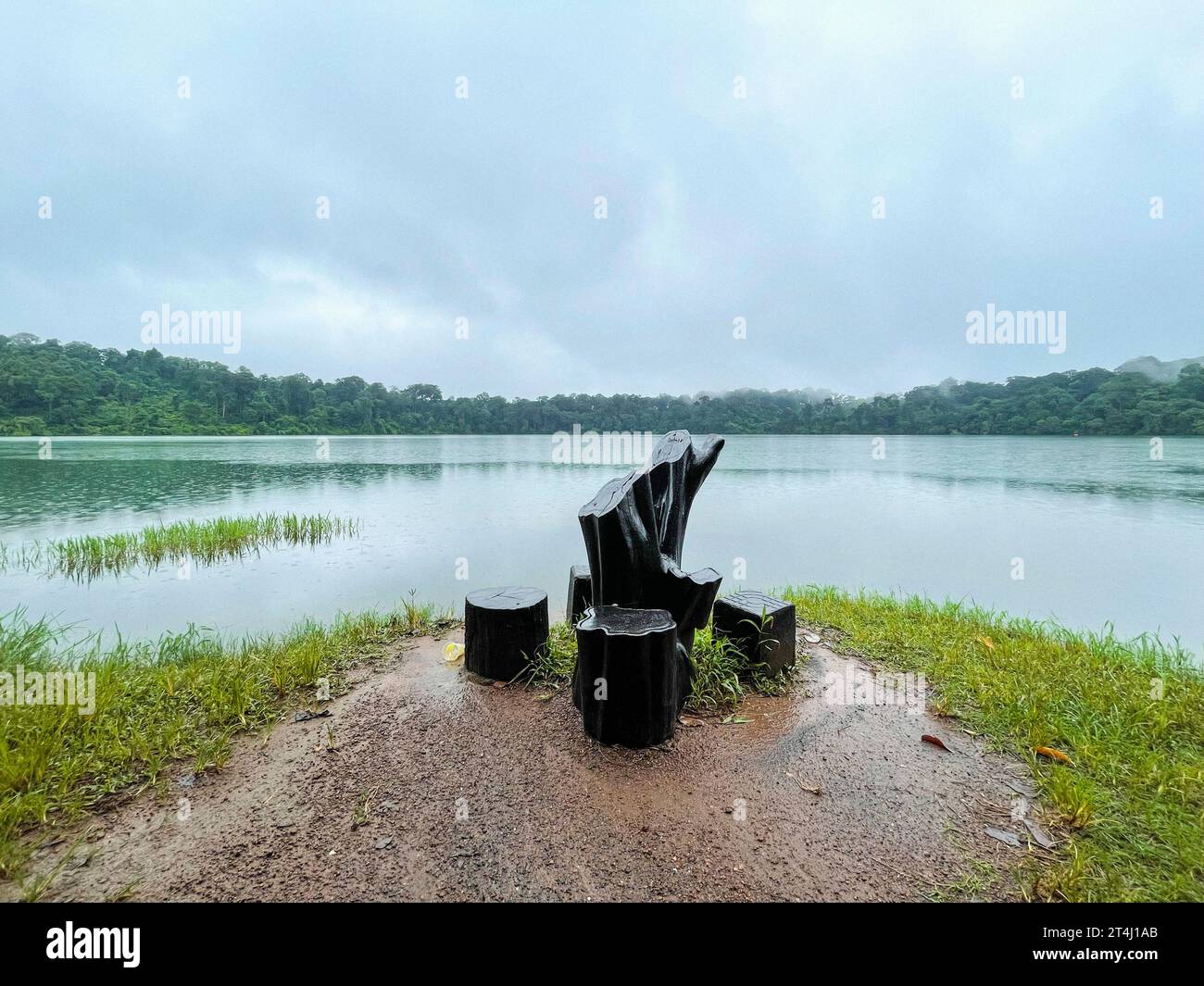 Cambodia, Ratanakiri region, surroundings of Banlung, Yeak Loam lake ...