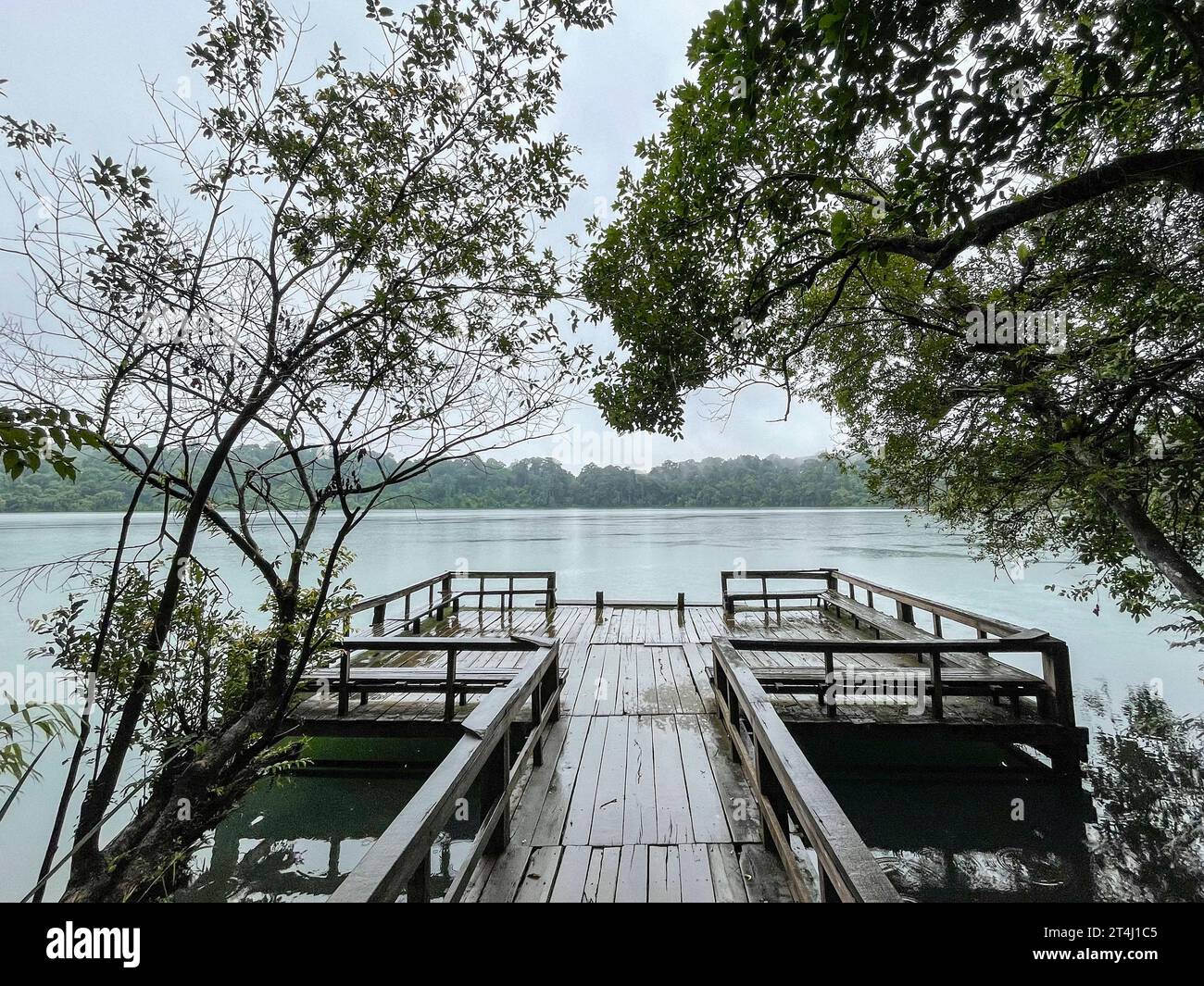 Cambodia, Ratanakiri region, surroundings of Banlung, Yeak Loam lake ...