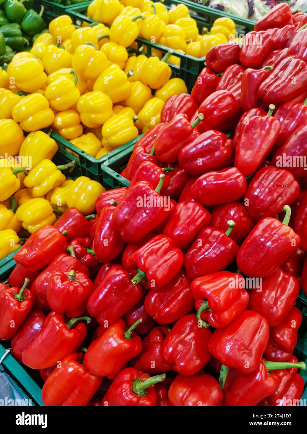 Bell peppers in a supermarket Stock Photo - Alamy