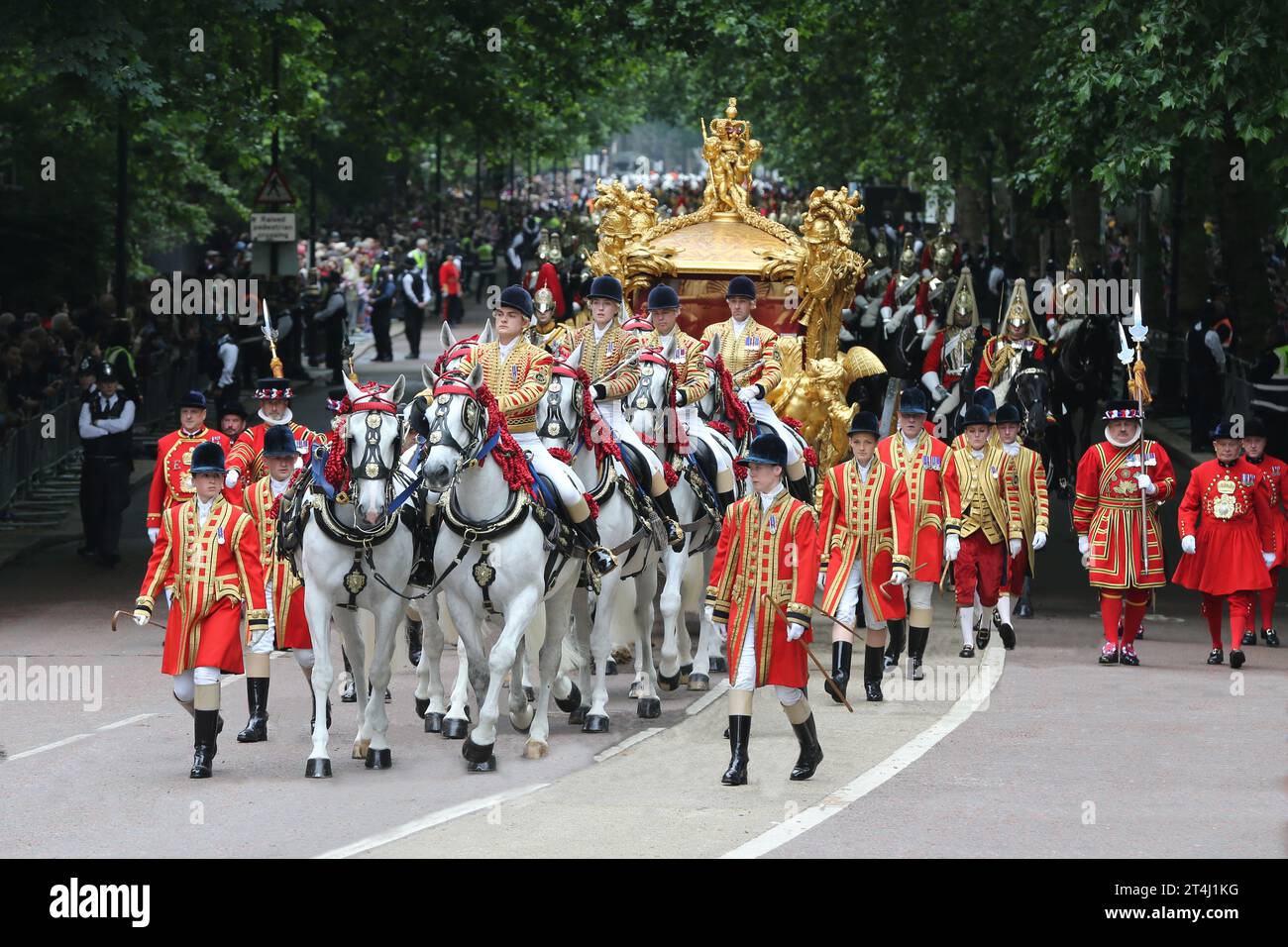 Gold State Coach Stock Photo - Alamy