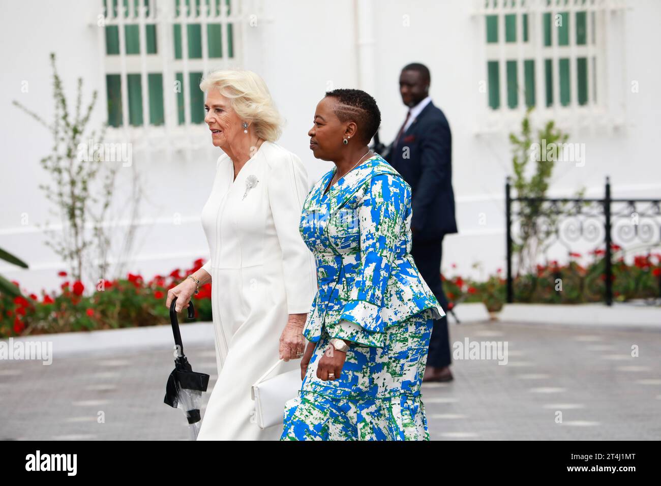 Nairobi, Kenya. 31st Oct, 2023. Britain's Queen Camilla and Kenya's first lady Rachel Ruto seen ...
