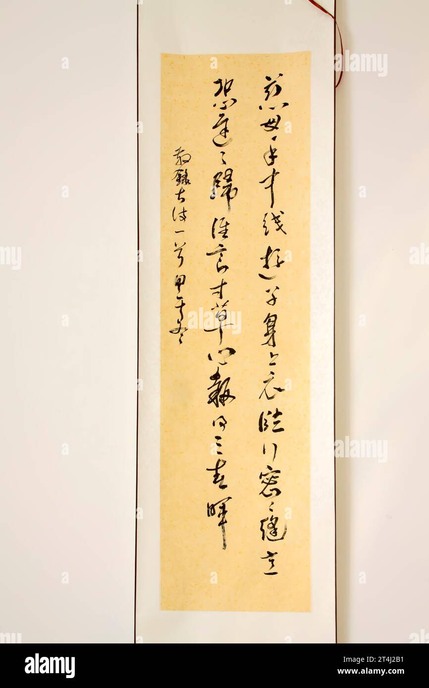 Traditional Chinese calligraphy features, closeup of photo Stock Photo ...