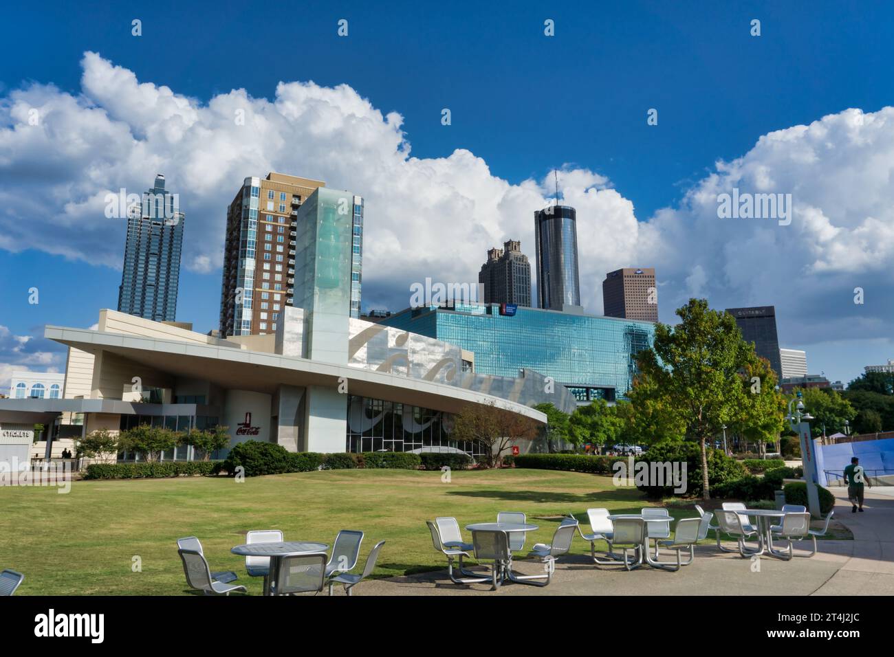 Atlanta, GA- September 28,2018: A beautiful view of Atlanta skyline and ...
