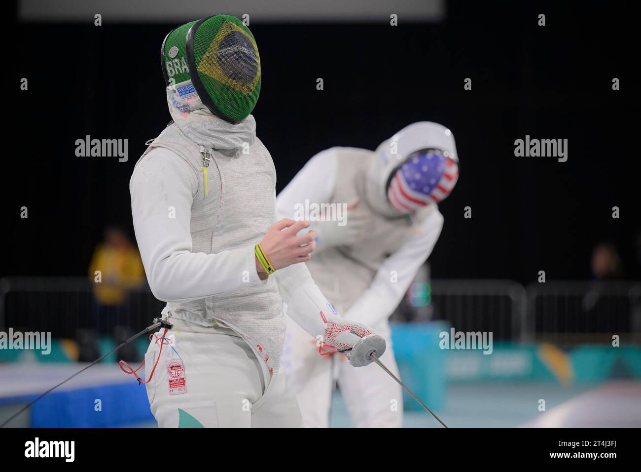 Santiago, Chile. 31st Oct, 2023. Henrique Marques from the Brazilian ...