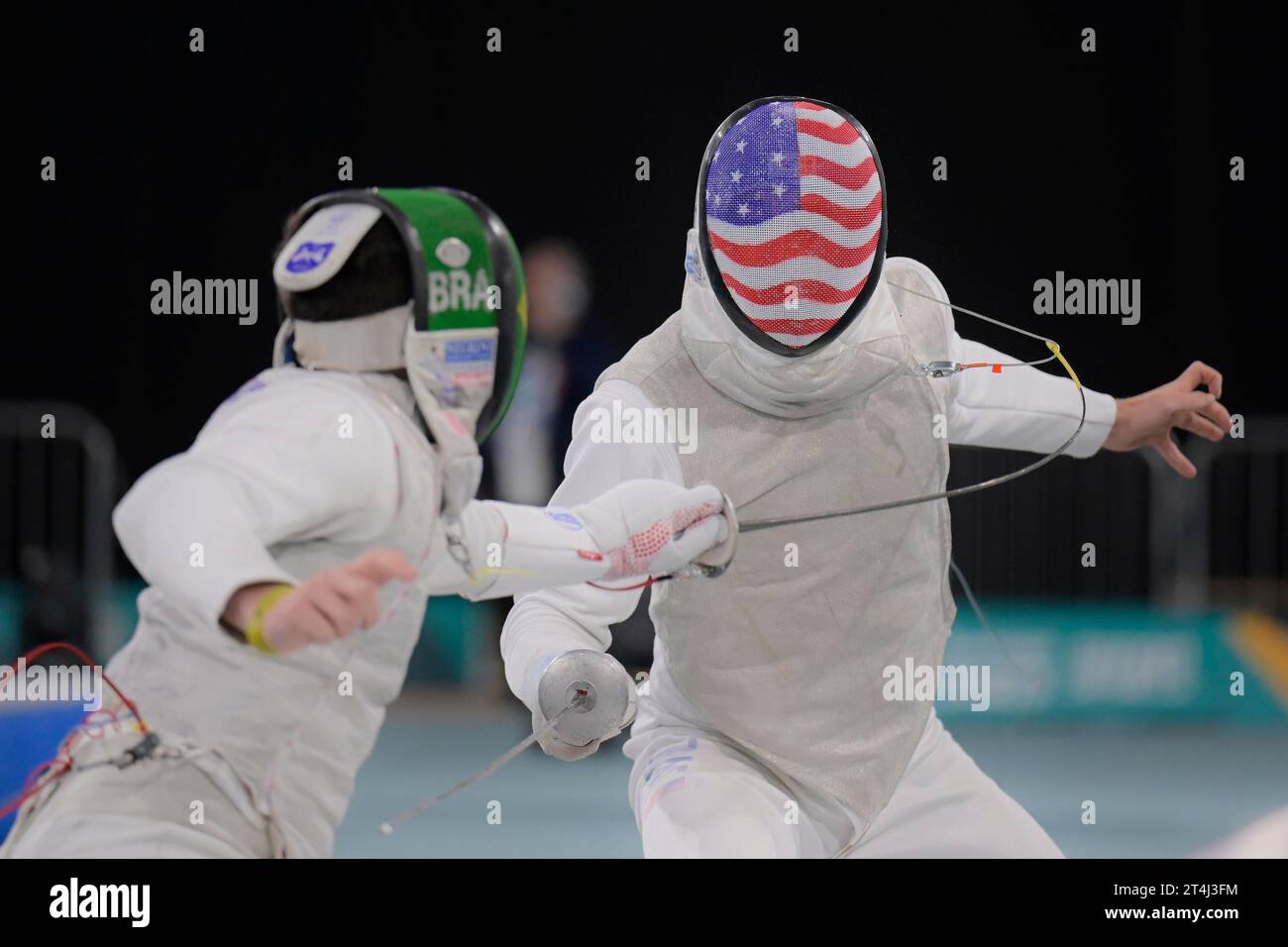 Santiago, Chile. 31st Oct, 2023. Henrique Marques from the Brazilian ...