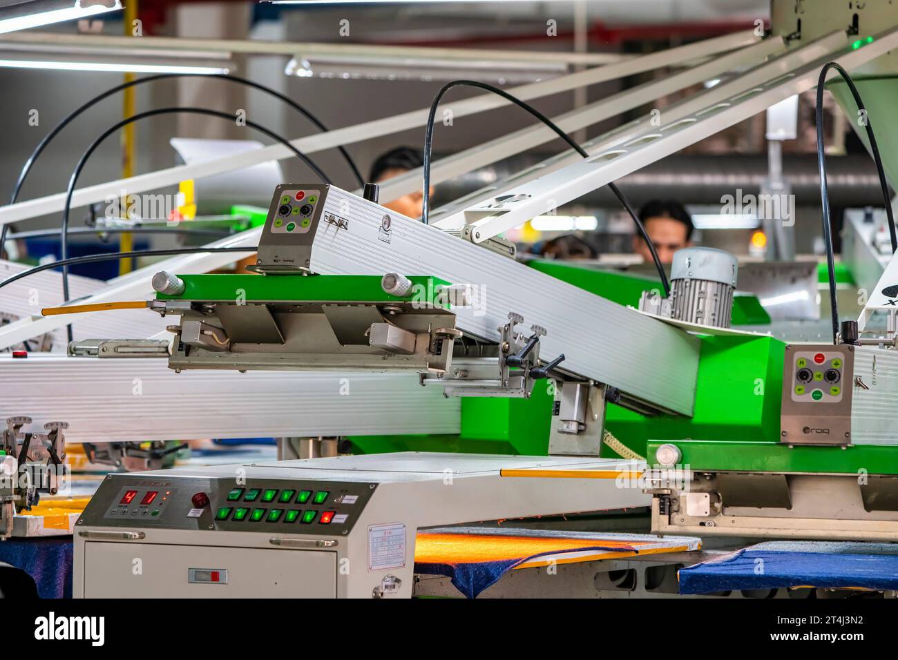 Printing area in textile factory in industrial zone in Ho Chi Minh City ...