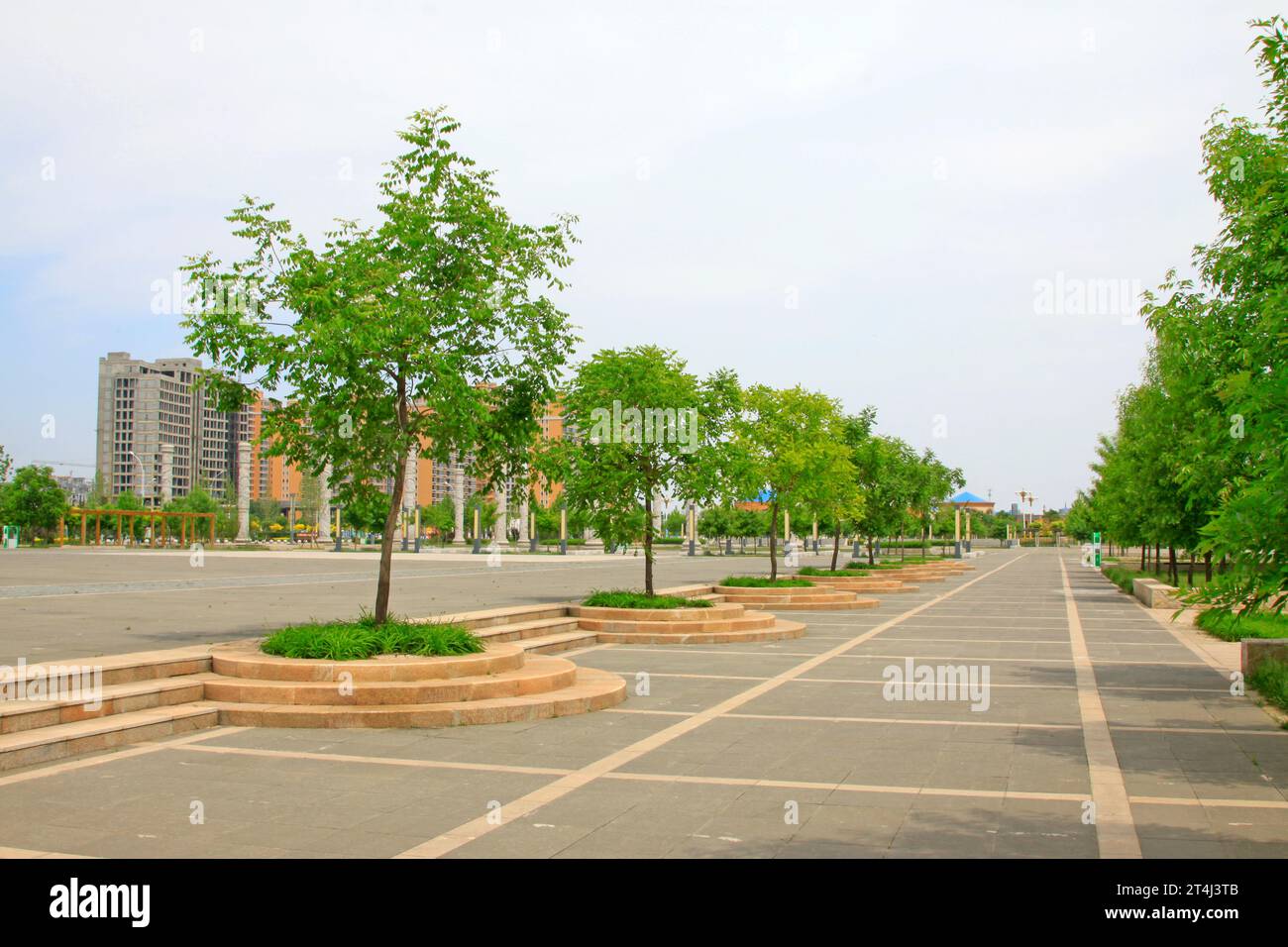 square and buildings in a park, closeup of photo Stock Photo - Alamy