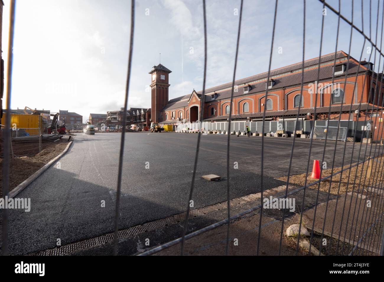 Wigan Market and site of redevelopment of site. Wigan borough of ...