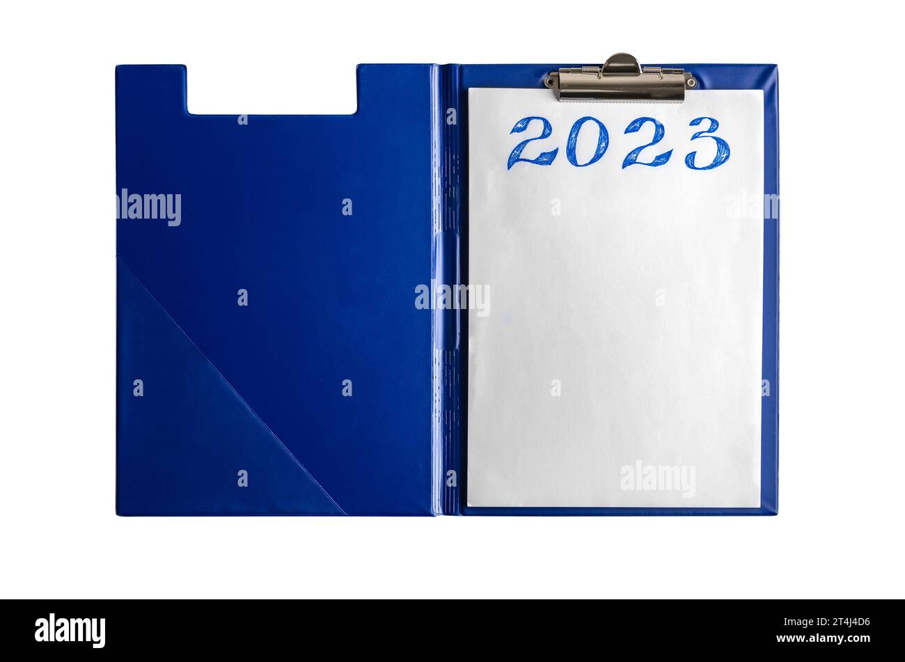 Notepad with numbers 2023 on a white background Stock Photo - Alamy
