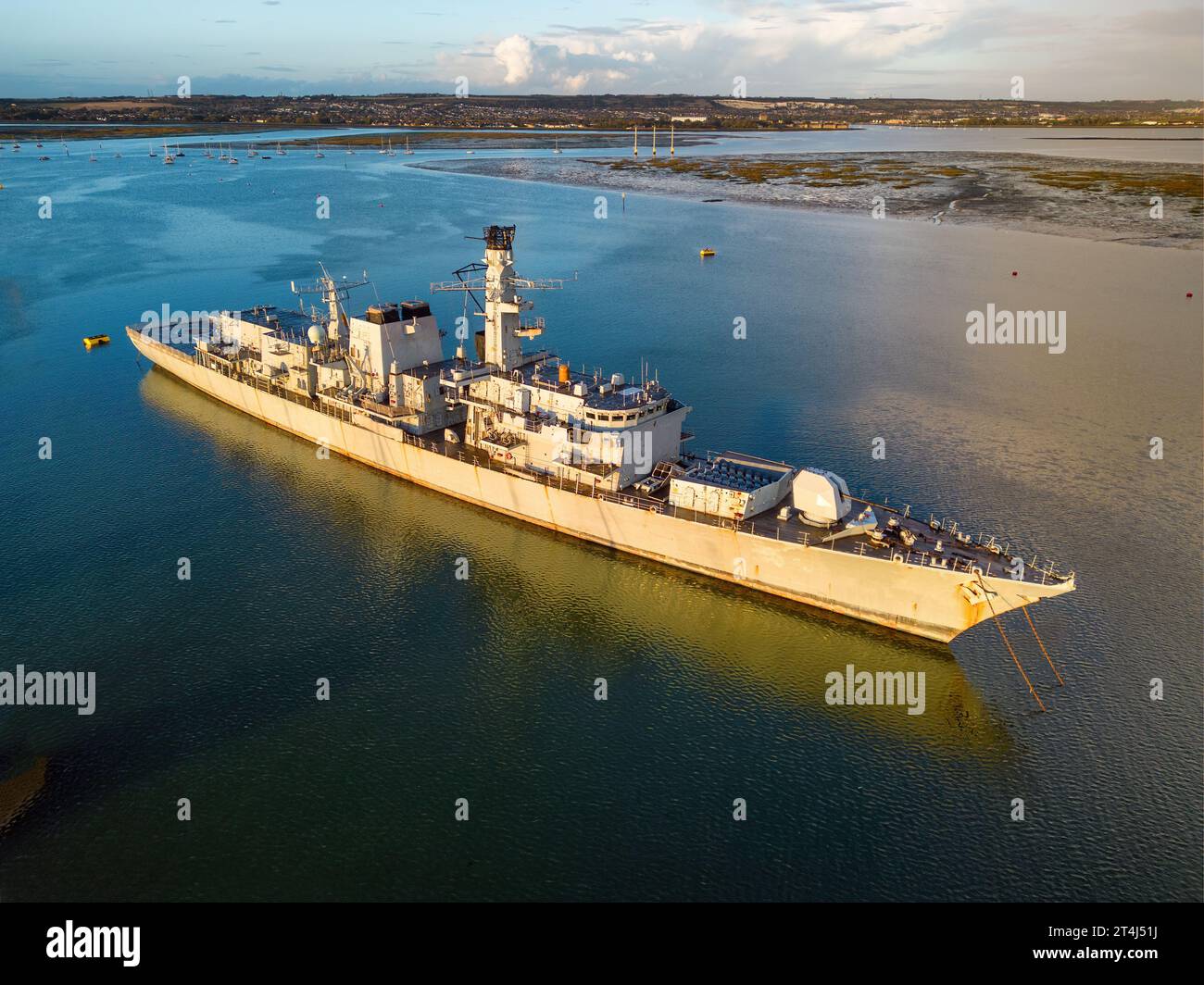 The decommissioned Type 23 frigate ex-HMS Montrose awaiting disposal in ...