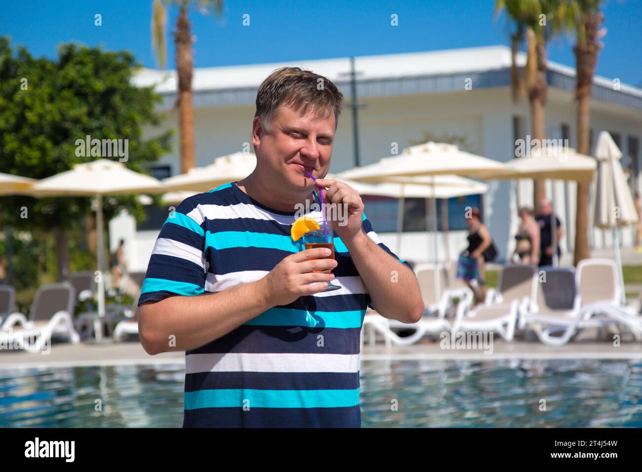 Man drink through a straw hi-res stock photography and images - Alamy