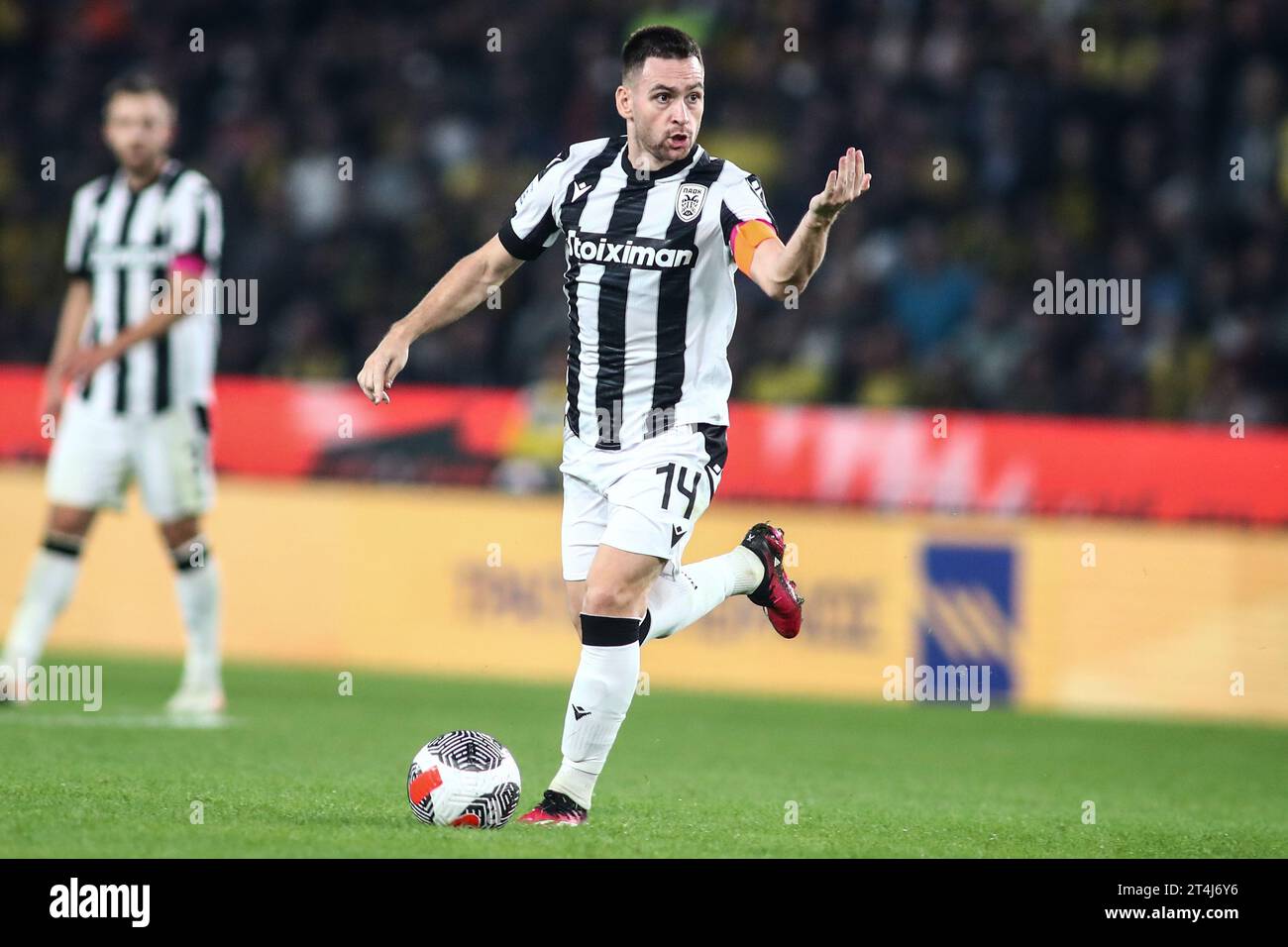 Athens, Greece. 30th Oct, 2023. PAOK's Andrija Zivkovic in action ...