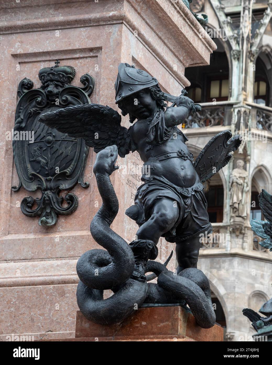 Putto created by Ferdinand Murmann at the corner of Mary's column in ...