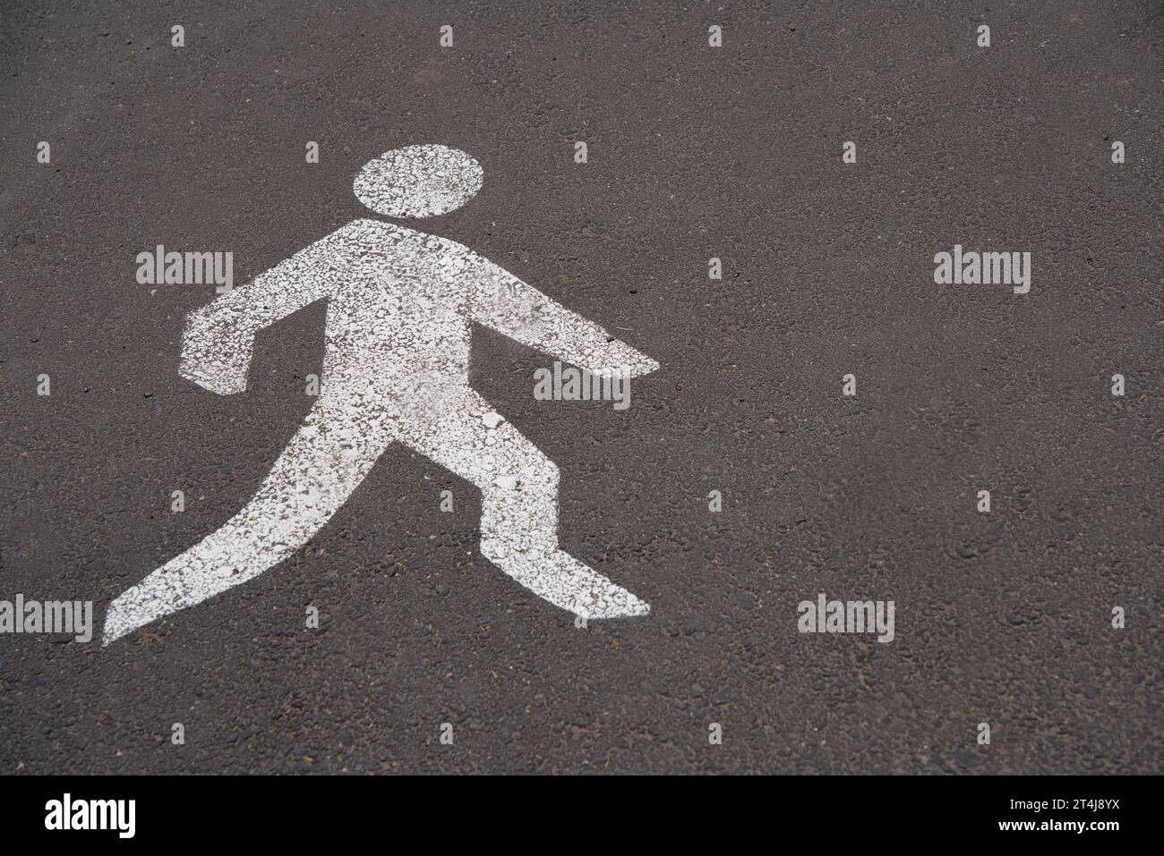 Roadway signage depicting a walking pedestrian. Ideal for projects ...