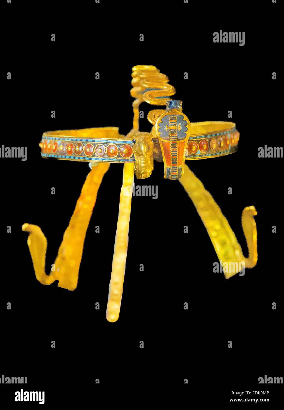 Egypt, Cairo, Tutankhamon jewellery, from his tomb in Luxor : Diadem ...