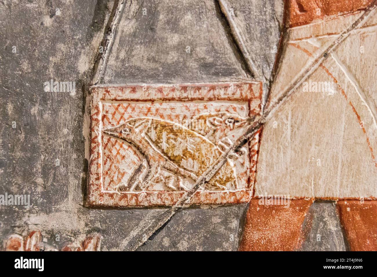 Egypt, Saqqara, tomb of Mehu, detail of offering bringers procession ...