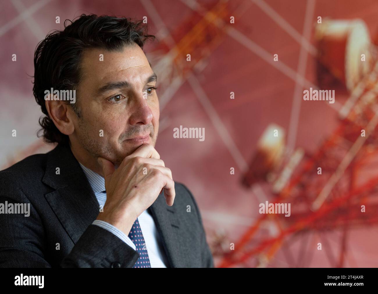 Montreal, Canada. 27th Oct, 2023. Martin Imbleau, head of Via Rail‚Äôs ...