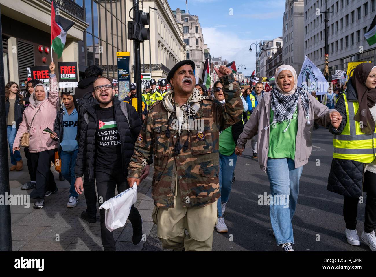 Thousands march through Central London in protest at Israel's military ...