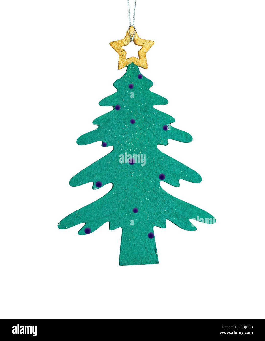 Merry Christmas And Happy New Year Concept Hanging Wooden Christmas