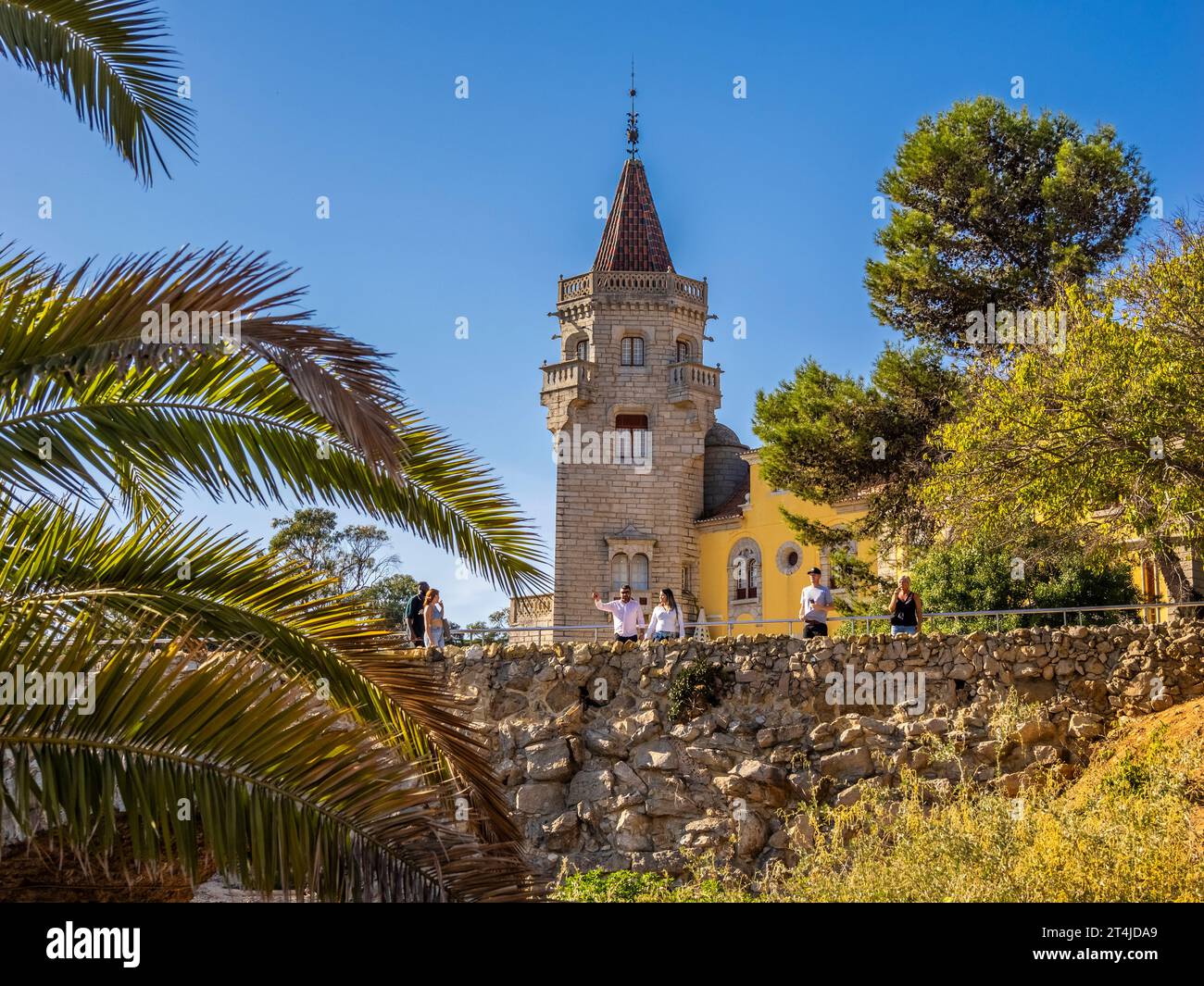 Gothic Revival castle built between 1897 and 1900 now the Museu Condes ...