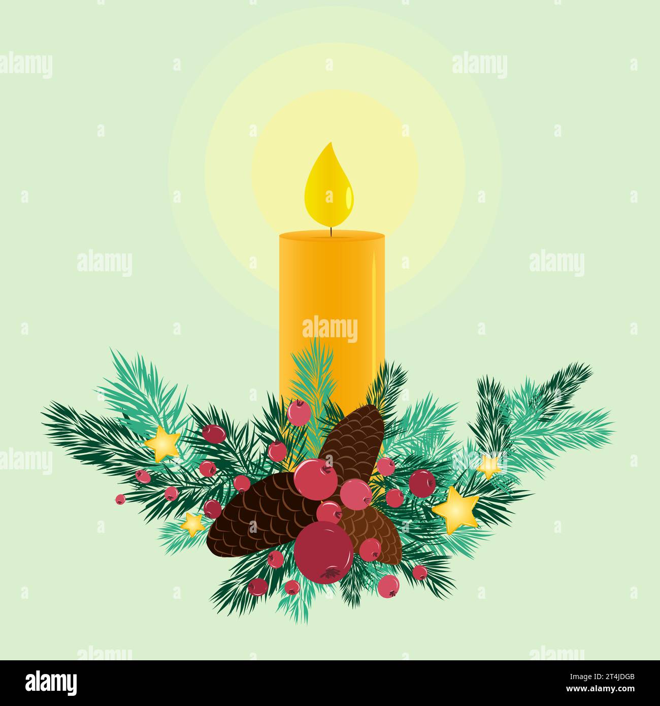 Green pine background warm Stock Vector Images - Alamy