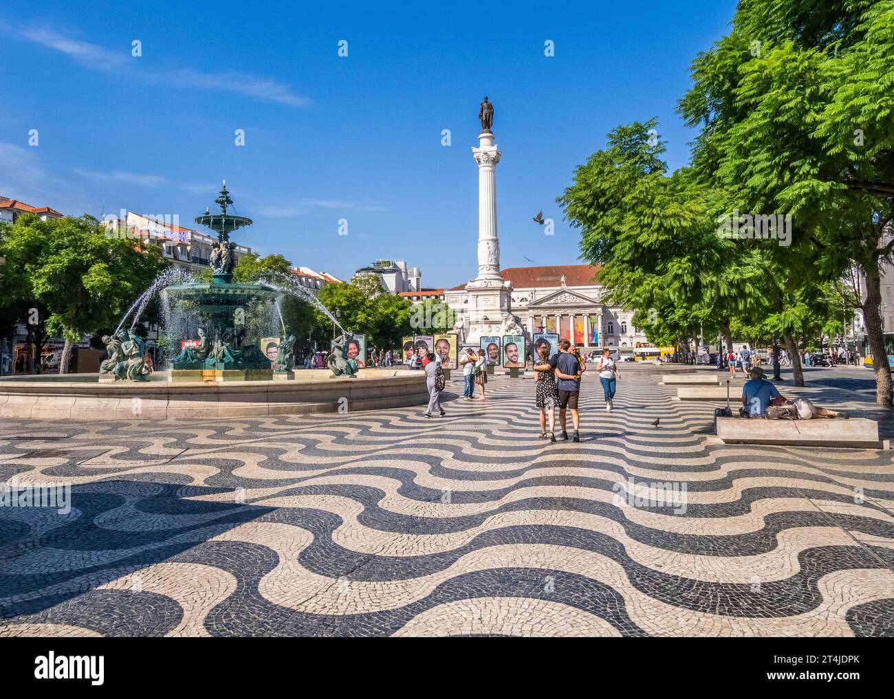 Lisboa plaza pedro iv hi-res stock photography and images - Alamy