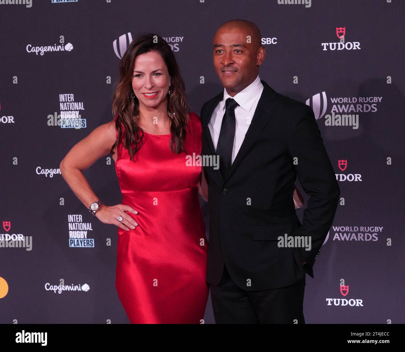 George Gregan and Erica Gregan during the World Rugby Awards 2023 on ...