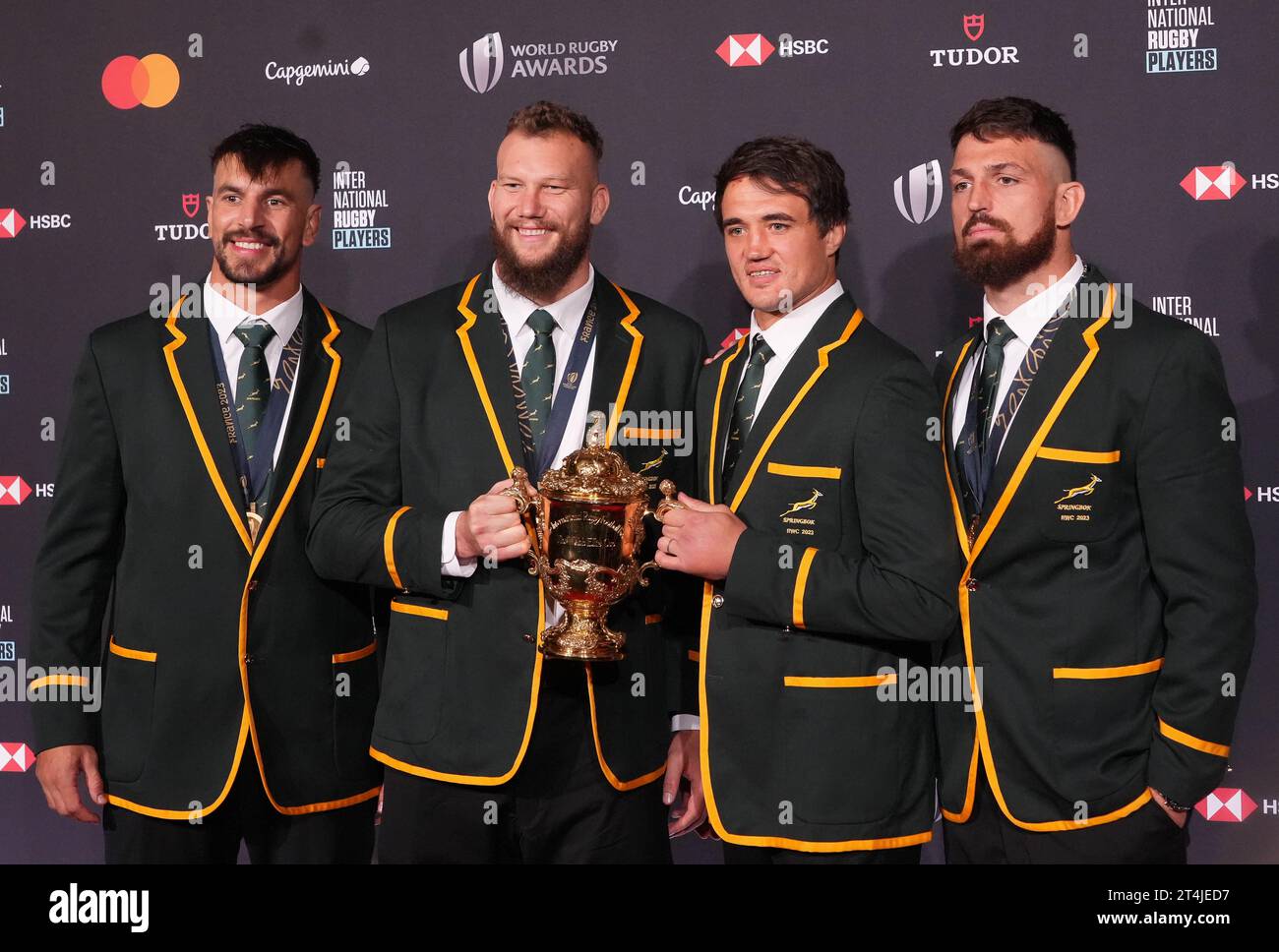 Paris, France. 29th Oct, 2023. Eben Etzebeth, RG Snyman, Franco Mostert ...