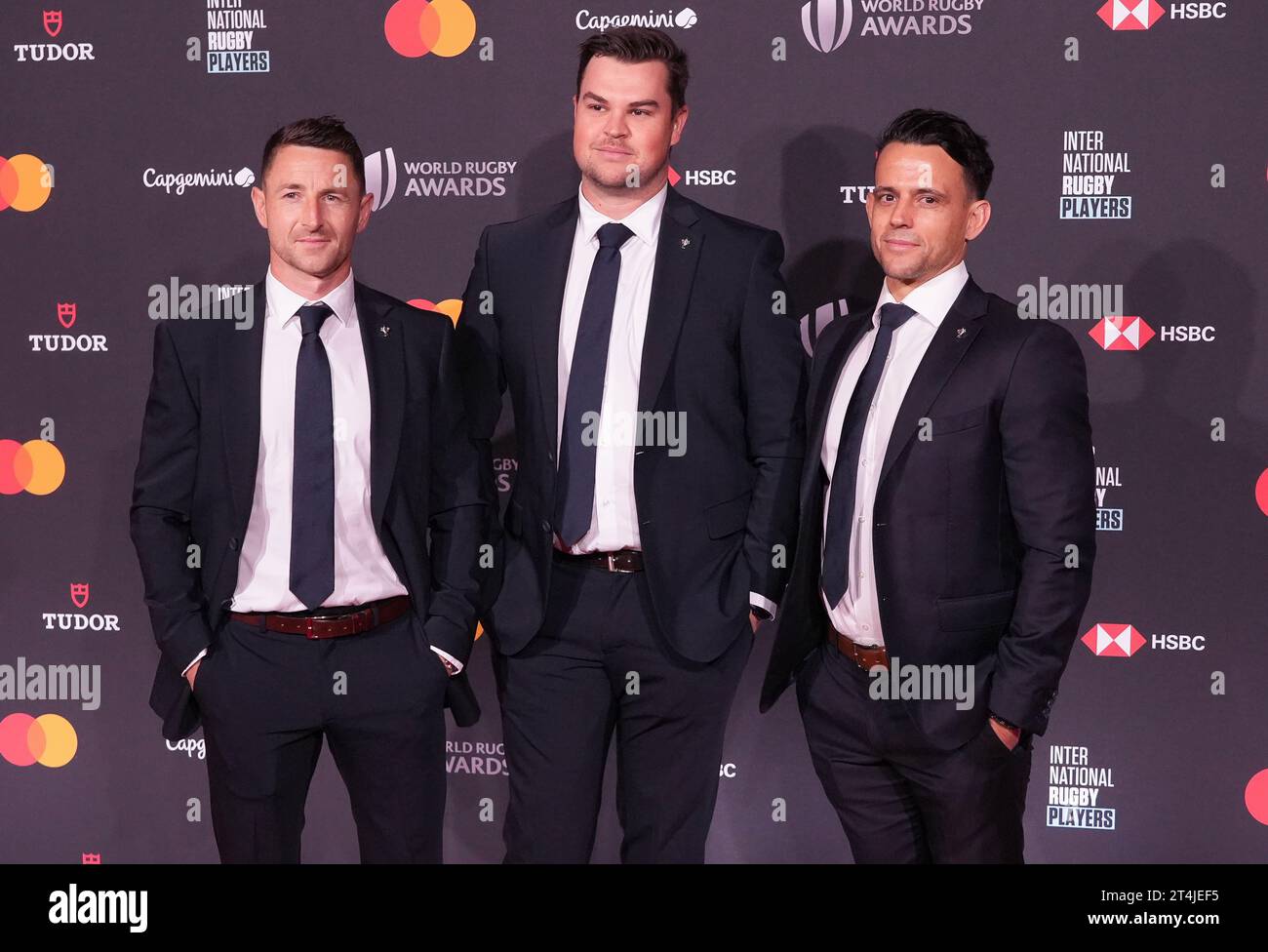 Paul Williams, Brett Cronan and Nic Berry during the World Rugby Awards ...