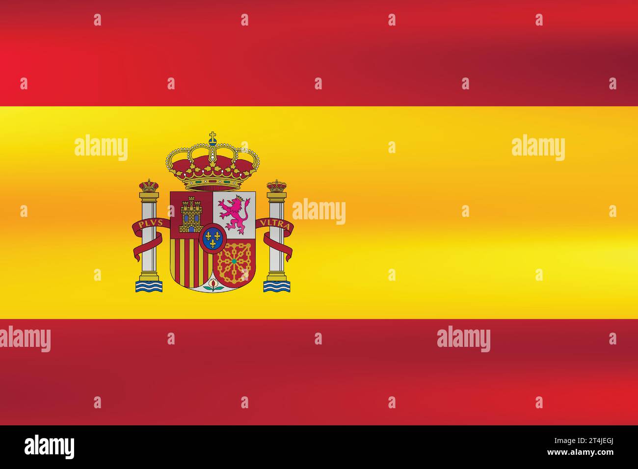 Flag of Spain. National symbol in official colors. Template icon ...