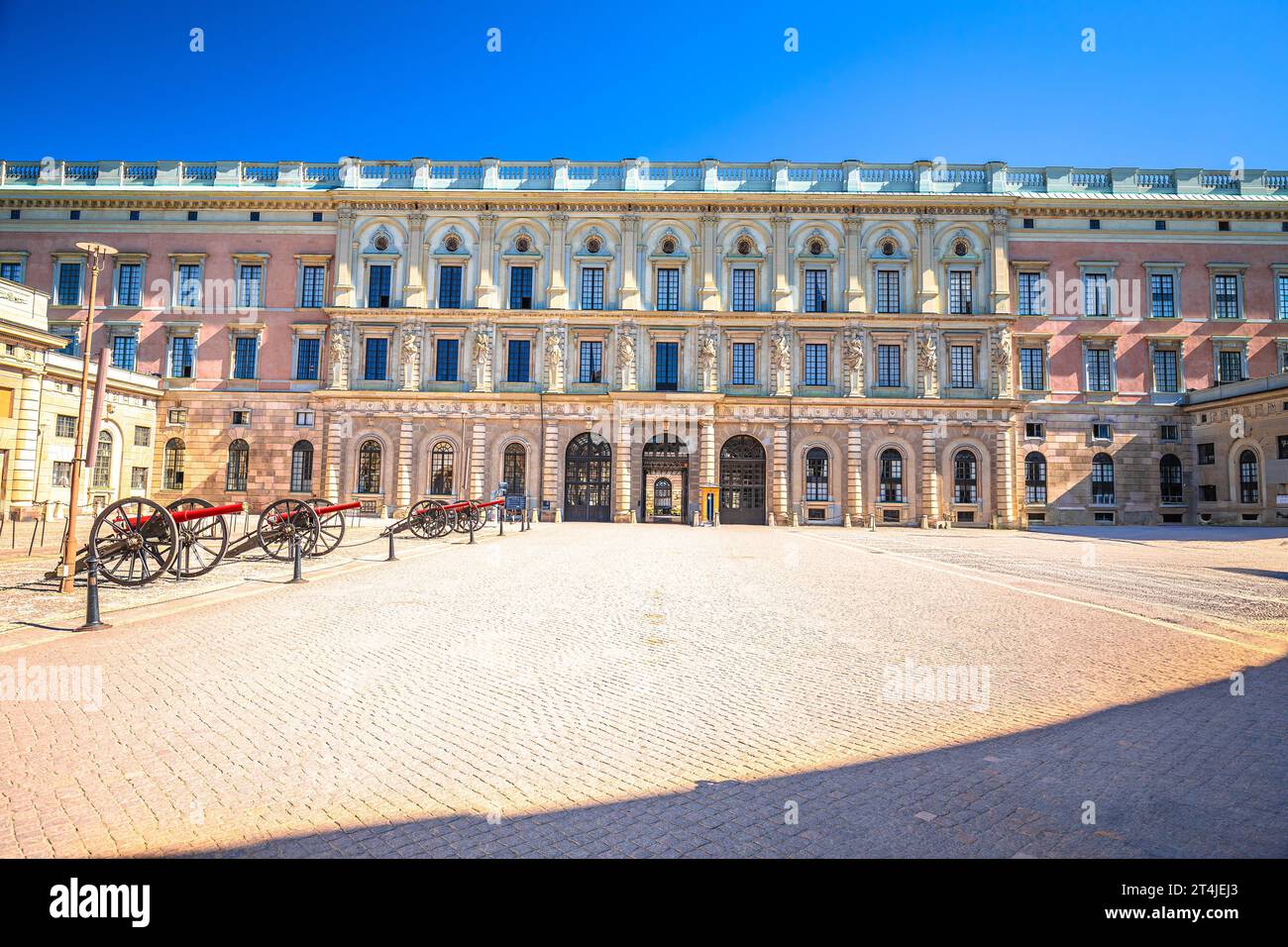 The Royal Palace Kungliga slottet in Stockholm view, The King of Sweden ...