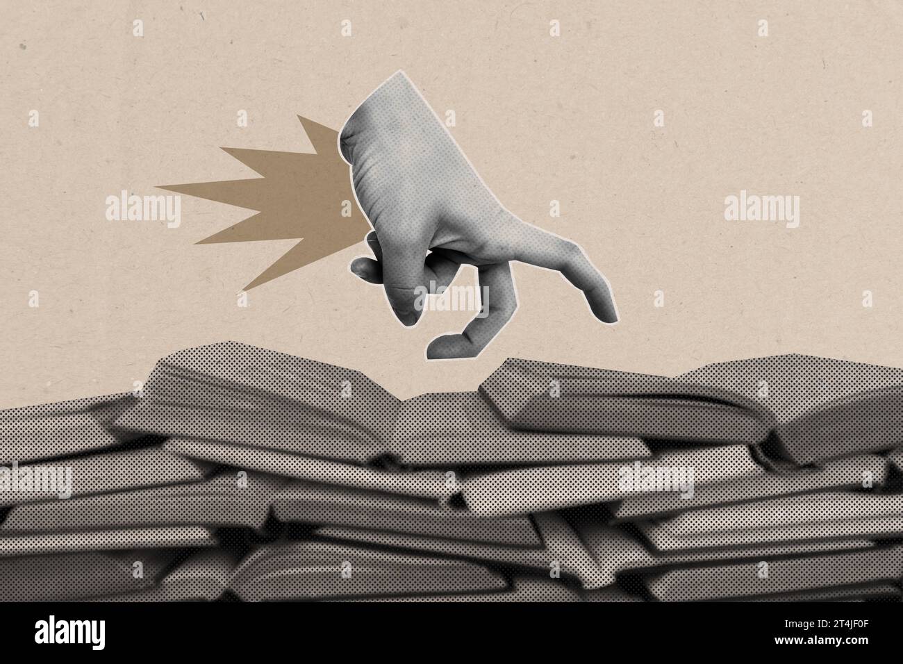 Image poster collage of human arm finger open books textbooks lesson ...