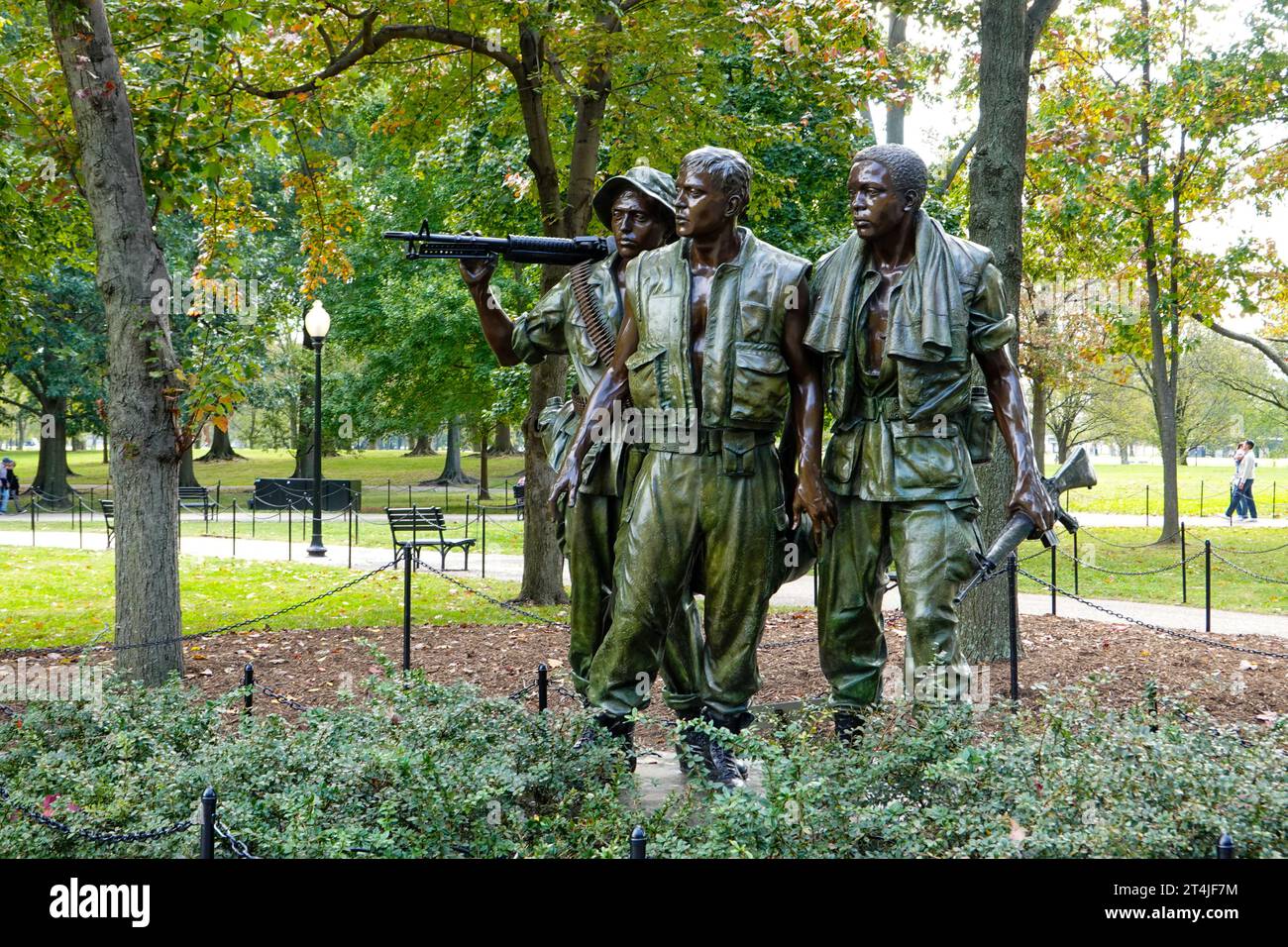Three Servicemen, Three Soldiers, bronze statue by Frederick Hart, part of the Vietnam Veteran’s ...