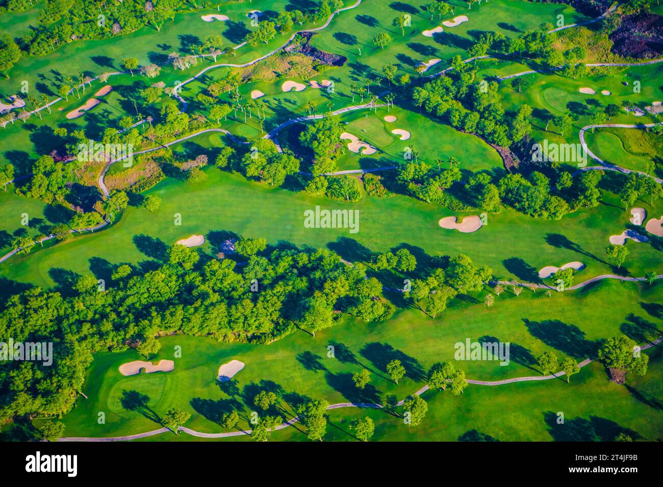 Bird Eye's View of a Golf Course Stock Photo - Alamy