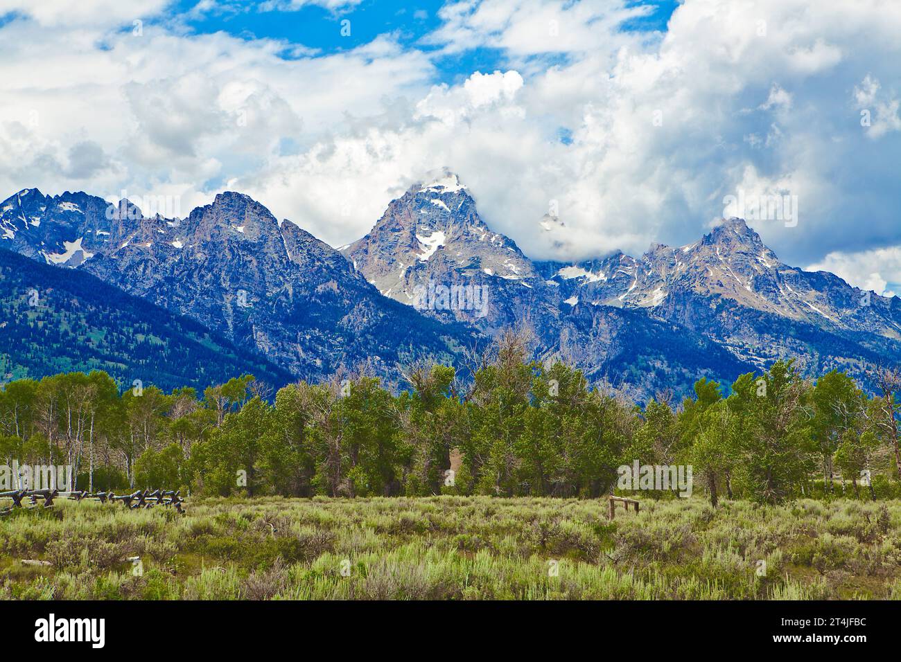Grand Teton Mountain Range Stock Photo - Alamy