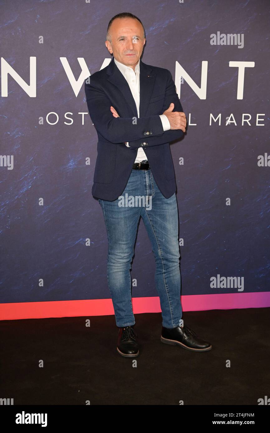 Rome, Italy. 30th Oct, 2023. Fabrizio Gatti attends the black carpet of ...