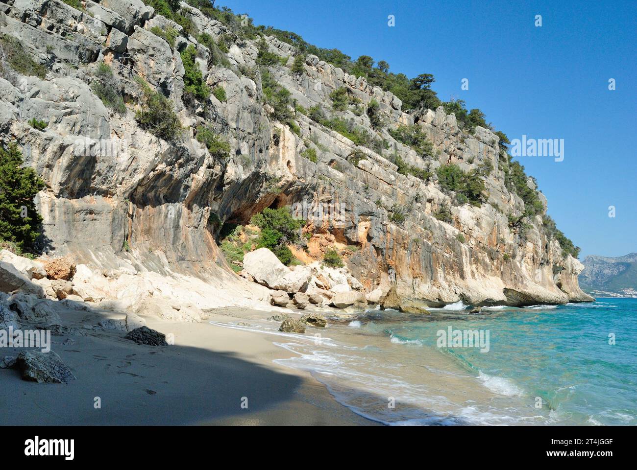 View of Cala Ziu Santoru beach Stock Photo - Alamy